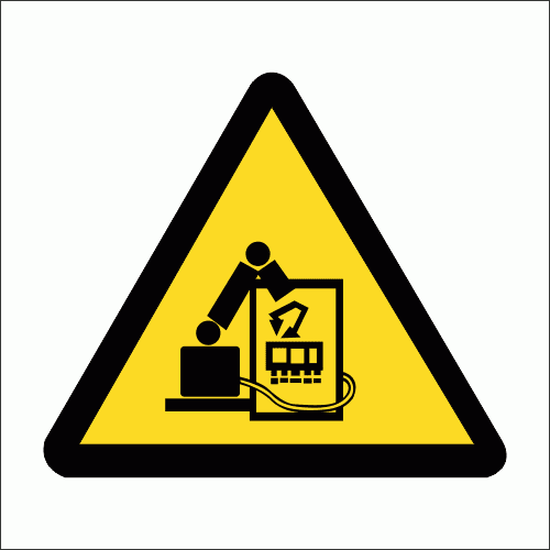 WW34 - Robotics Process Automation Safety Sign | Safety Signs & Equipment