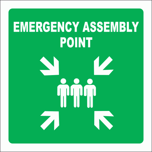 GA26 - Emergency Assembly Point Sign | Safety Signs & Equipment