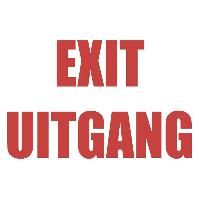FR12 - Exit Safety Sign | Safety Signs & Equipment