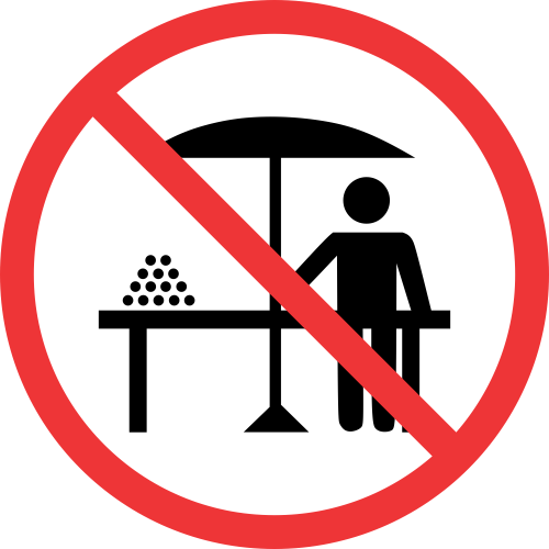R241 - No Hawkers Road Sign | Safety Signs & Equipment