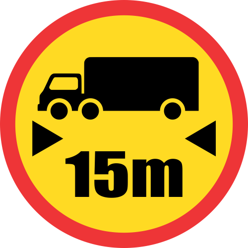 TR205 - Temporary Length Limit Road Sign | Safety Signs & Equipment