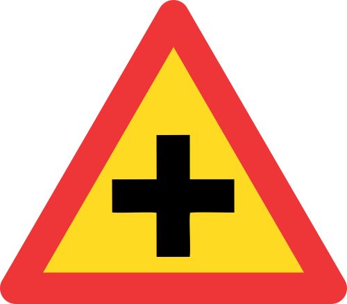 TW101 - Temporary Crossroad Road Sign | Safety Signs & Equipment