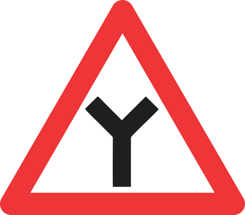 W115 - Y-Junction Road Sign | Safety Signs & Equipment