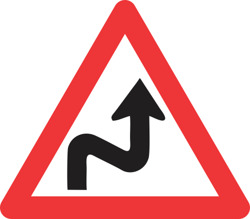 W210 - Combined Curves (Right-Left) Road Sign | Safety Signs & Equipment