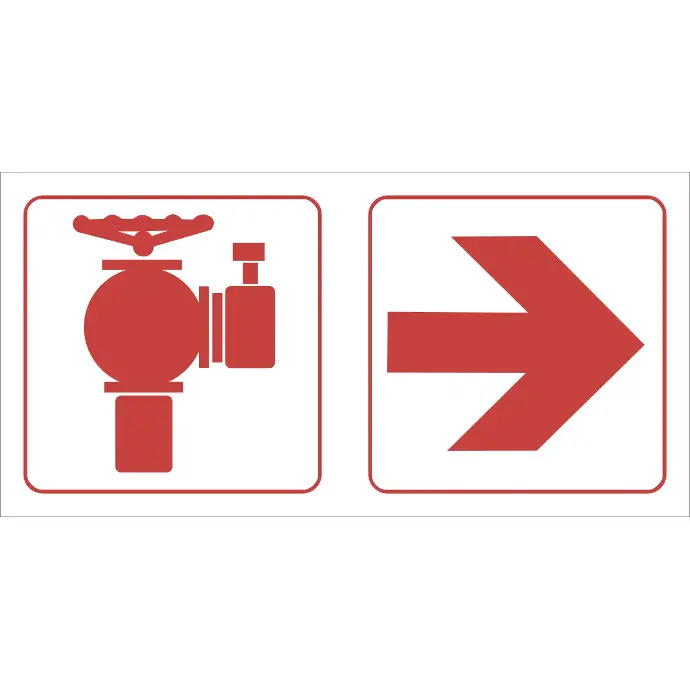 FR69 - Fire Hydrant Right Safety Sign | Safety Signs & Equipment