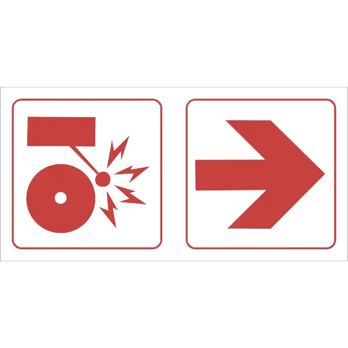 FR72 - Fire Alarm Right Safety Sign | Safety Signs & Equipment