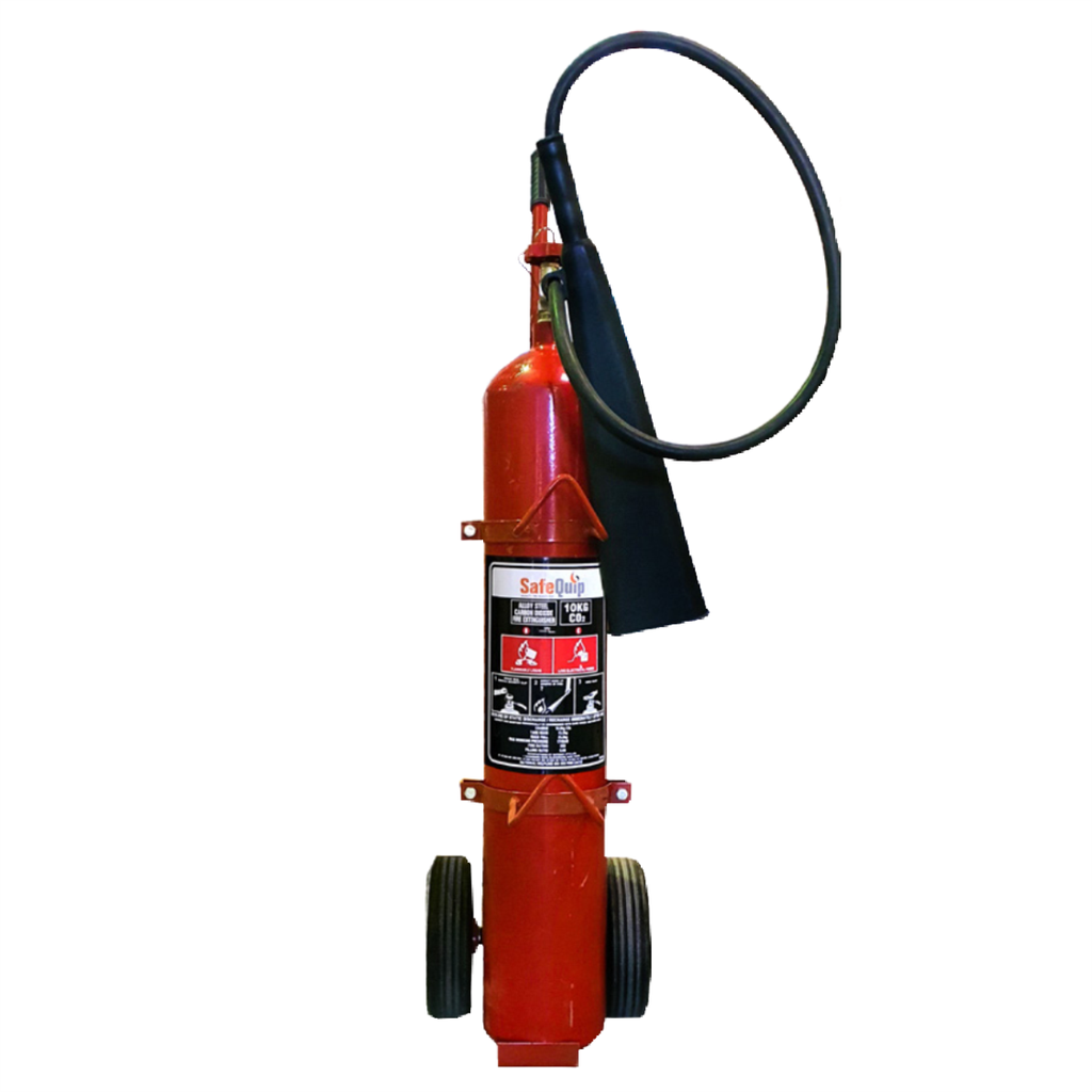 10kg CO2 Trolley Fire Extinguisher - Alloy Steel