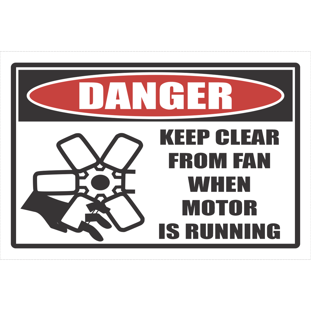 Danger Fan Danger Sign-DG21