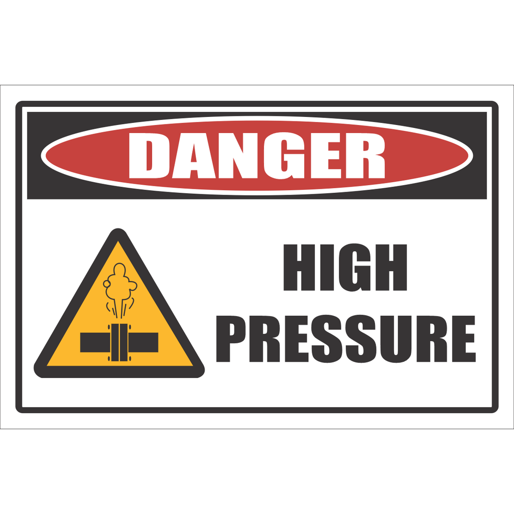 High Pressure Danger Sign - DG36