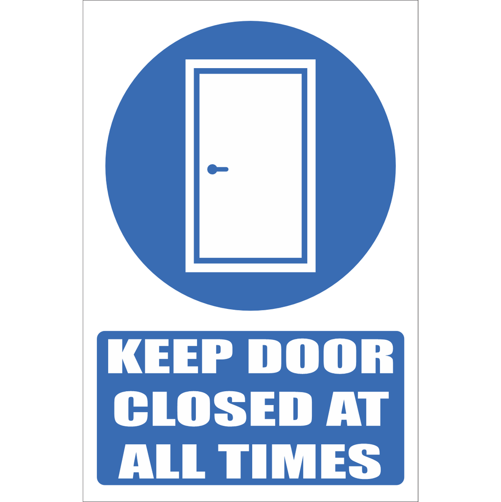 Keep Door Closed Sign - MA43