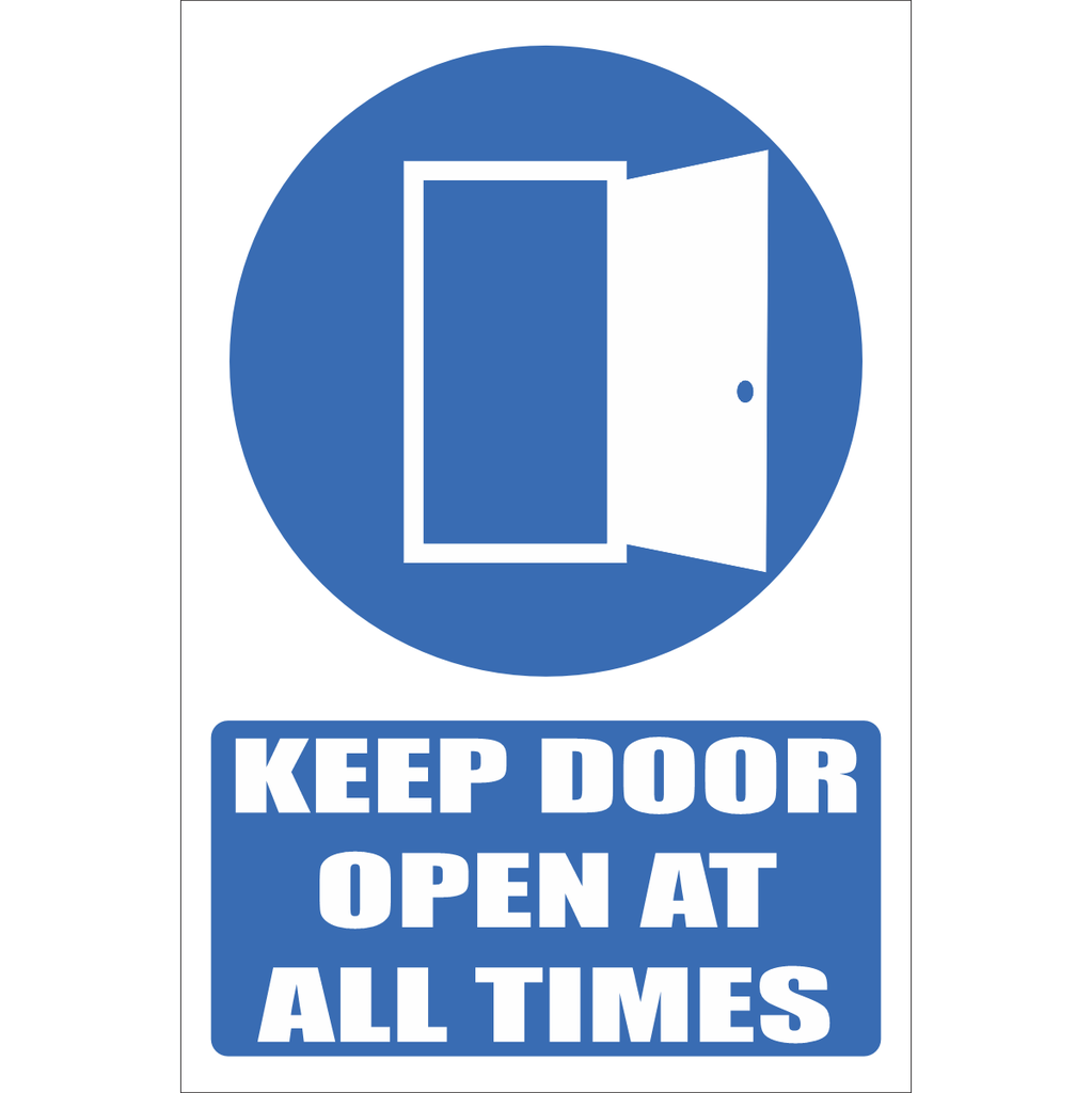 Keep Door Open Sign - MA44