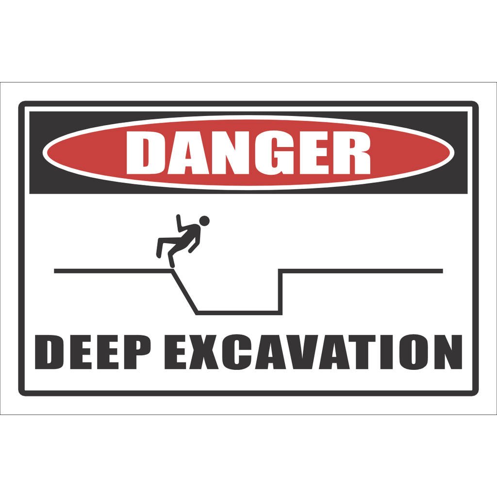 Deep Excavation Danger Sign - DG9