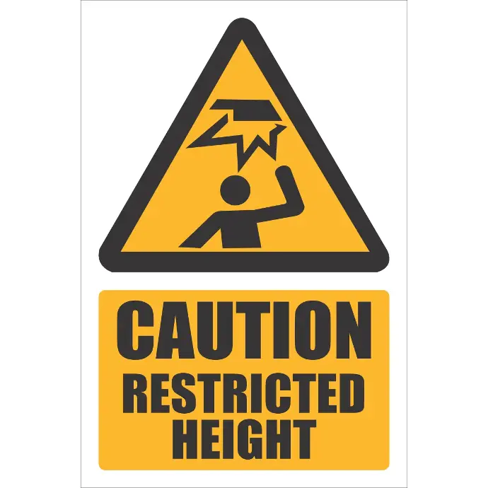 Restricted Height Caution Sign - HZ14