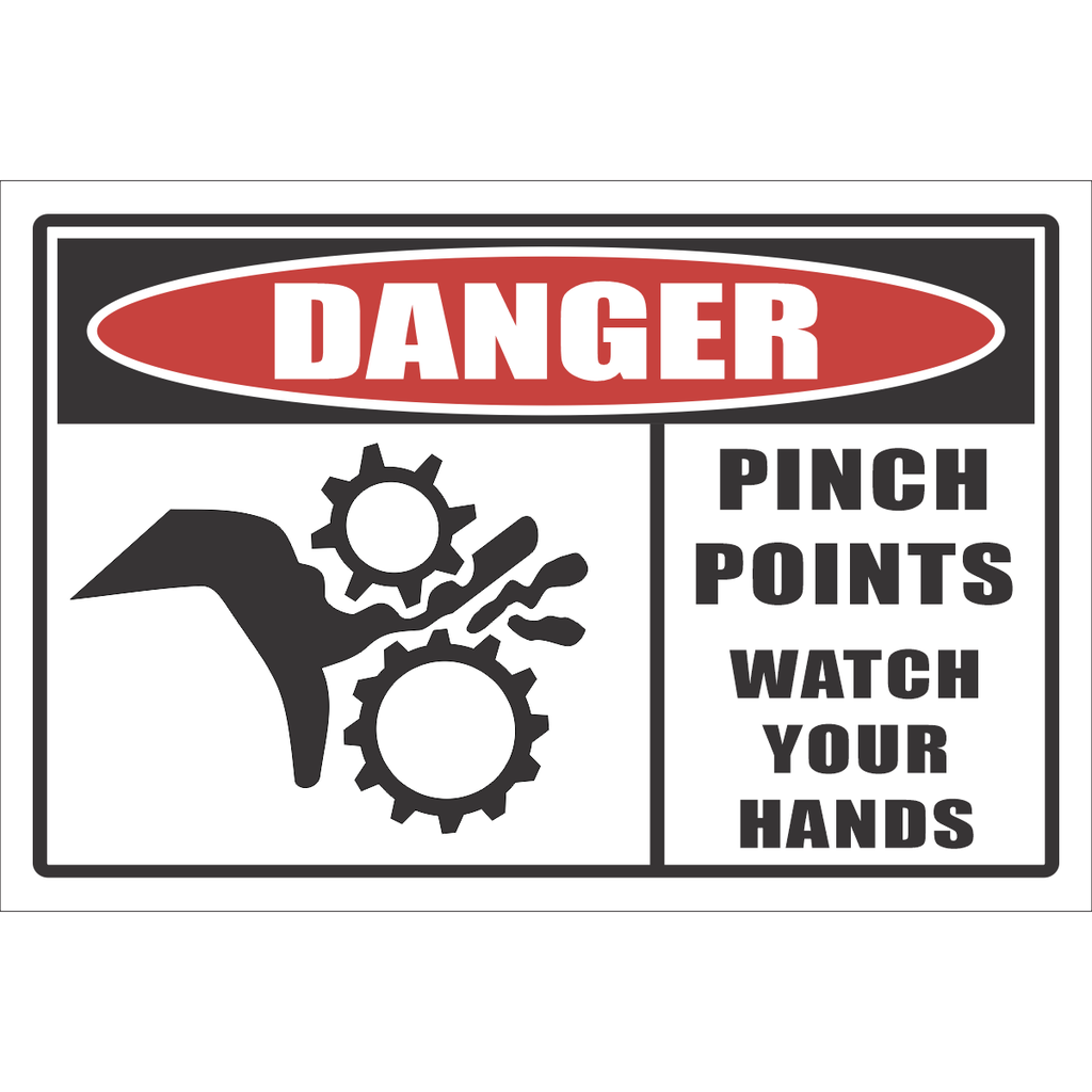 Pinch Points Danger Sign - DG16