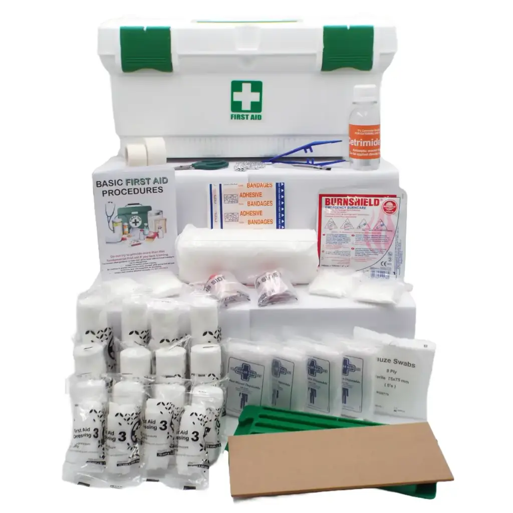 Regulation 3 First Aid Kit complete with Plastic Utility First Aid Box
