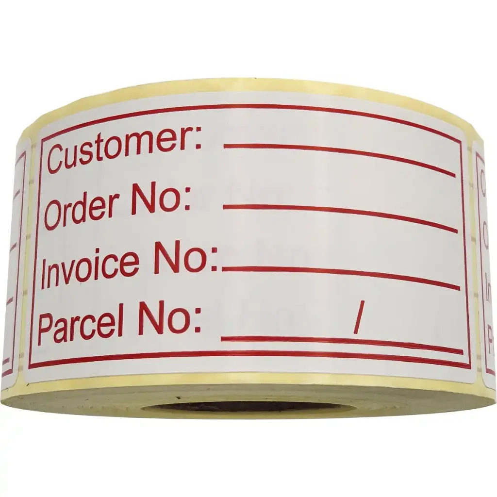 Customer Order Label Sticker Roll | Safety Signs & Equipment