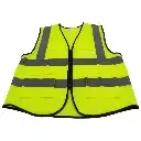 Lime Reflective Vest complete with Pockets and ID pouch.